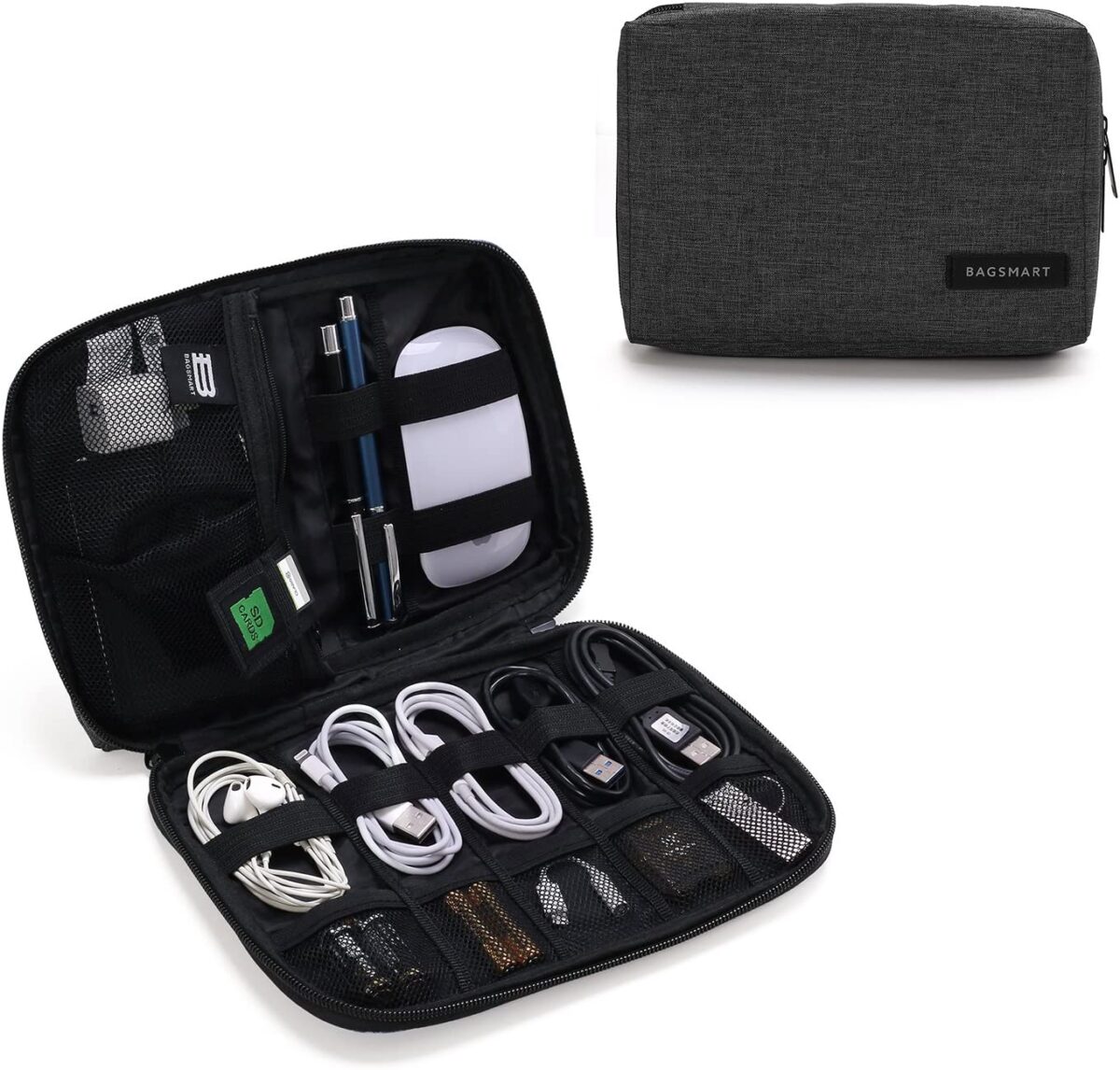 BAGSMART Electronic Organizer: Perfect Travel Bag for Hard Drives ...